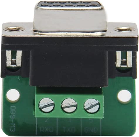 Buy Fielect D Sub Db9 Breakout Board Connector 9 Pin 2 Row Female Port Solderless Terminal Block