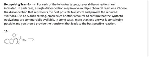 Solved Recognizing Transforms For Each Of The Following