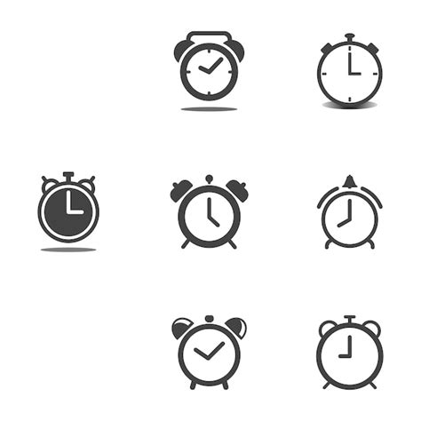 Premium Vector Alarm Clock Icon Set Design Vector Template
