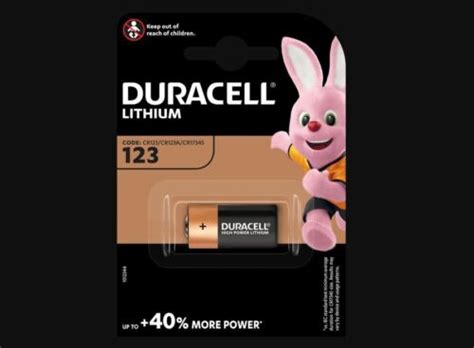 DURACELL 123 BATTERIA PILA LITIUM 3V DL123A EL123A CR123A LITIO | eBay