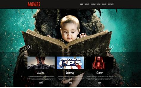 free responsive movie website wordpress theme