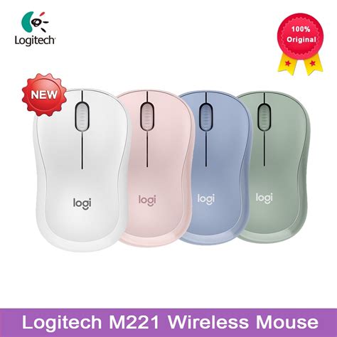 เมาส์logitech M221 Bluetooth Mouse Wireless Mouse Silent Mouse With 2 4ghz Otical Ergonomic C