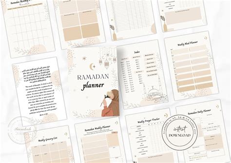 Printable Ramadan Planner Digital Ramadan Planner Muslim Planner
