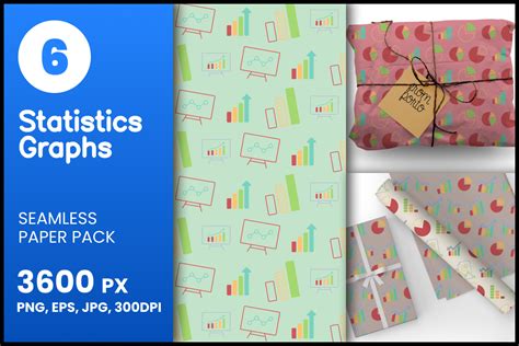 Statistics Graphs Seamless Patterns Graphic By Fromporto · Creative Fabrica