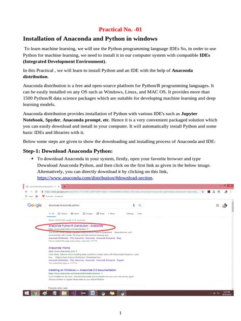 Mlprctical 01 Pdf Python Programming Language Software