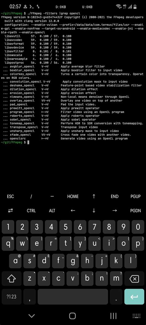 ffmpeg with vulkan and opencl support initial mediacodec and jni too r termux