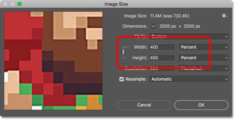 Resize Image Pixels Photoshop When Changing An Image S Dimensions