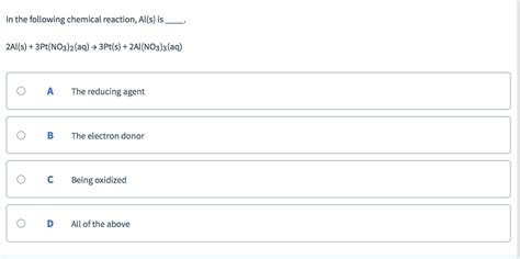 Solved In The Following Chemical Reaction Al S Is 2al S