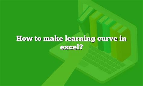 How To Make Learning Curve In Excel