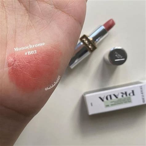 Prada Monochrome Hyper Matte Mini Lipstick 1 3g B02 Mỹ Phẩm Socutelipstick Tiệm Socute