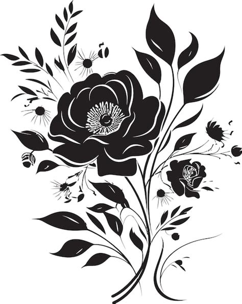 Premium Vector Darkened Blossom Dreams Black Vector Blossom