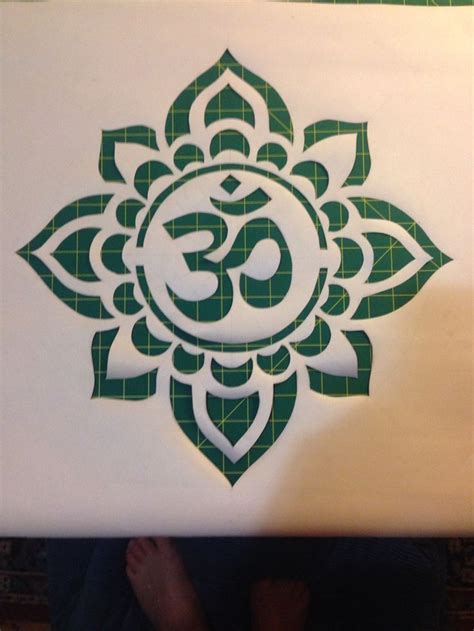 Om Stencil Drawing Tutorial Silhouette Art Krishna Art