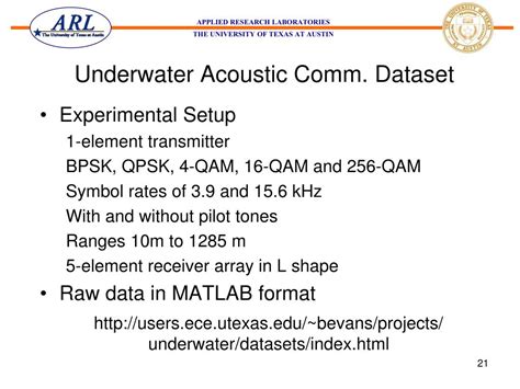 Ppt Doppler Estimation And Correction For Shallow Underwater Acoustic