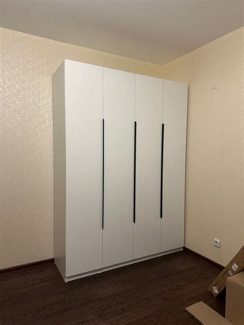 Шкаф распашной НОНТОН Луас с полками и штангой, 160.1x50.6x221.6 см ...