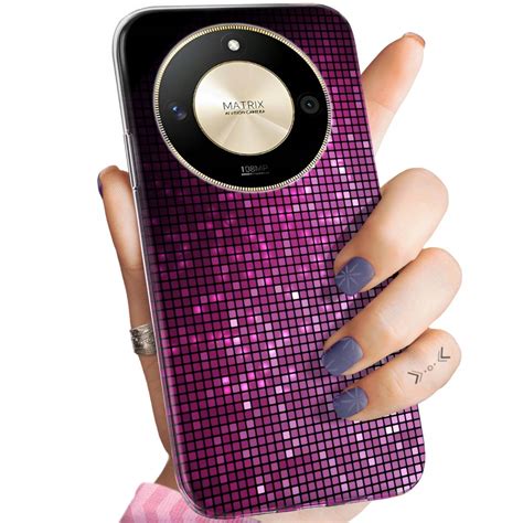 Etui Do Huawei Honor X50 5g Wzory Brokat Brokatowe Błyszczące Obudowa