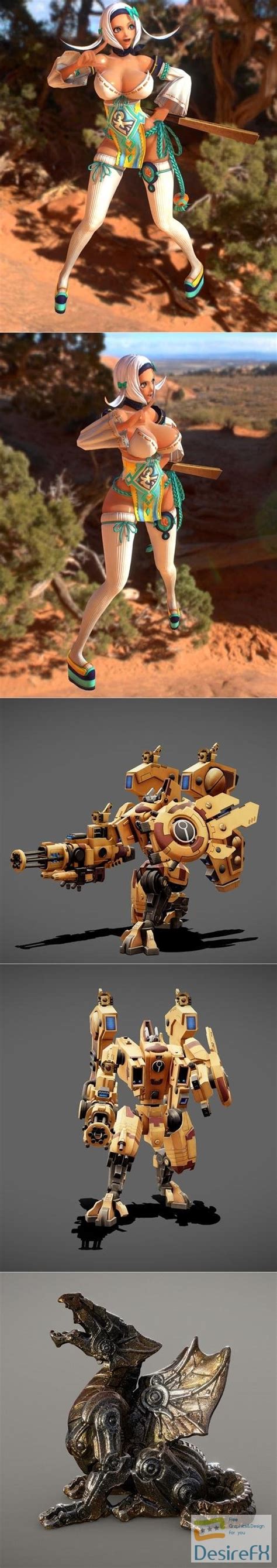 Download Julia Bs Toy Vol 2 And Animated Robot Riptide Tau Xv And Metal Gear Dragon 3d Print