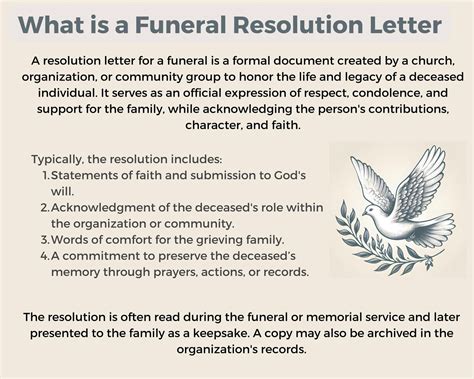 Editable Funeral Resolution Letter For A Funeral Service Church Funeral