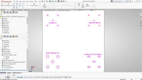 How To Label Solidworks Sheet Metal Etch Marks