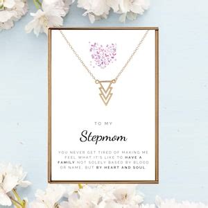 Stepmom Necklace Step Mom Present Bonus Mom Jewelry Step Moms T