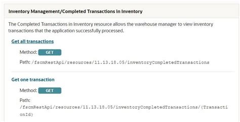 Issue In Rest Api To Get All Inventory Transactions In Oracle Fusion