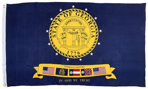 Georgia State Flag History Georgia Confederate Flag History