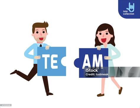 팀웍 파트너십입니다 퍼즐 연결 손 사업 및 비즈니스 여자에 협력의 상징입니다 벡터 평면 만화 캐릭터 아이콘 디자인입니다 비즈니스