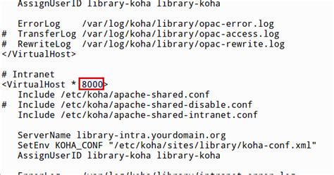 Koha Geek How To Change Default Port Number Of Koha