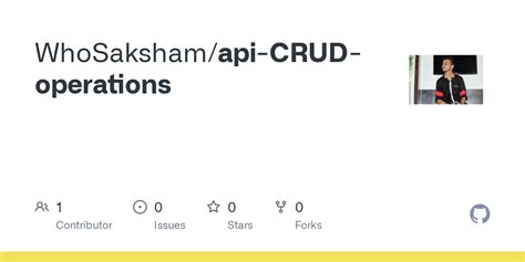 Github Whosakshamapi Crud Operations
