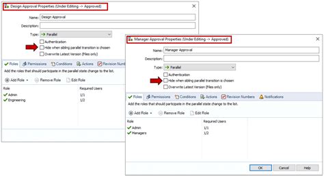 Hide When Sibling Parallel Transition Is Chosen