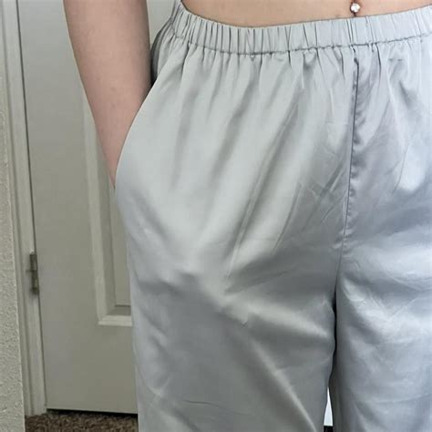 Silk Satin Pants Obo Very Comfy Can Be Sleepwear Depop