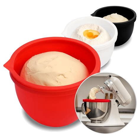 Mixaid For Kitchenaid Stand Mixer 5 Qt Silicone Bowl Covers And Inserts
