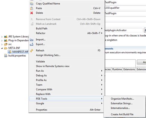 Eclipse How To Convert A Java Project To A Plugin Project In Ant