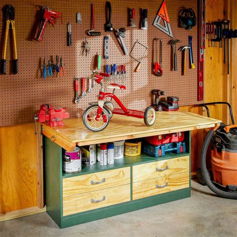 Garage Workbench And Storage