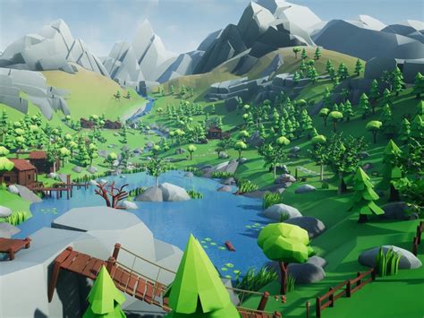 Low Poly Unity 3d Environment For Game Level Upwork