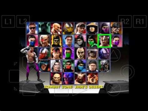 How To Select Classic Characters And Stage In Mortal Kombat Trilogy