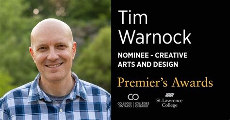 St Lawrence College On Linkedin Meet Tim Warnock Our Creative Arts And Design Premiers Award