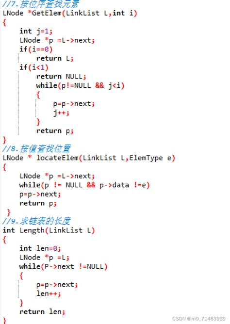 顺序表和链表的长度，查找，删除，增加 int main { sqlist l initlist l elemtype e sc