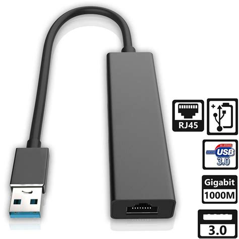 Usb Ethernet Adapter Usb 3 0 To Rj45 3 0 Hub Til L Grandado