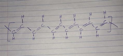 Solved Polyacetylene Is A Linear Polymer That Has Some Metallic