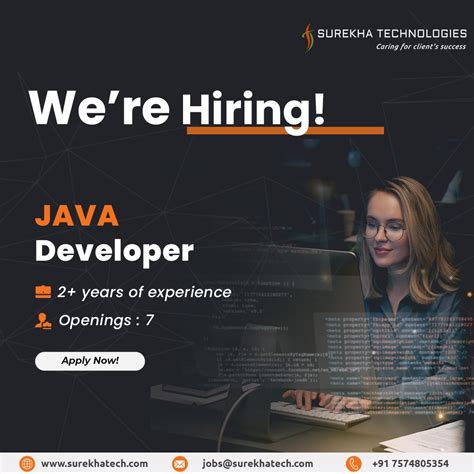 Javadeveloper Jobopening Wearehiring Javaprogramming Webdevelopment Surekha Technologies