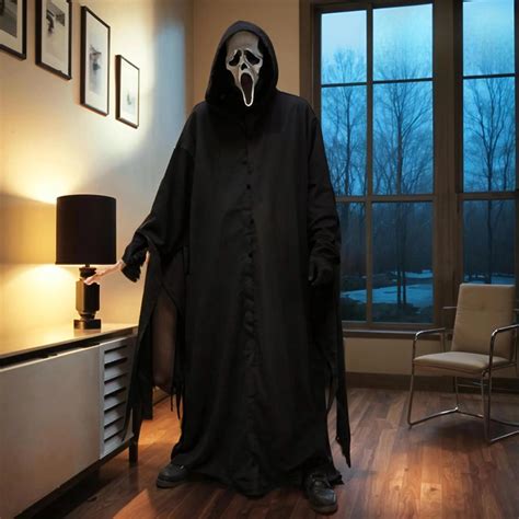 Scream Movie Cosplay Robe Ghostface Robe For Halloween Ghostface