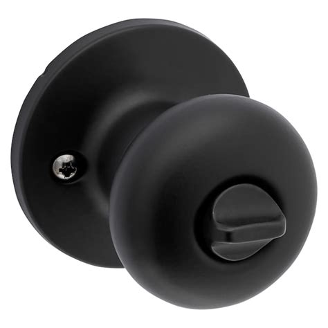 Reliabilt Baron Matte Black Interior Bedbath Privacy Door Knob