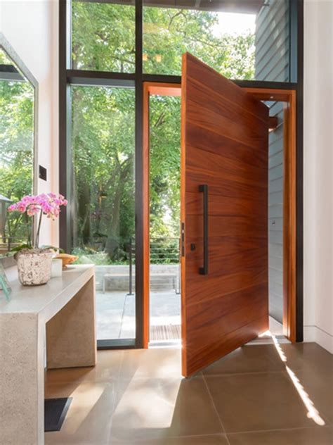Premium Pivot Glass Door Longxuan Front Exterior Casting Aluminum