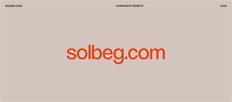 Solbeg. Website on Behance