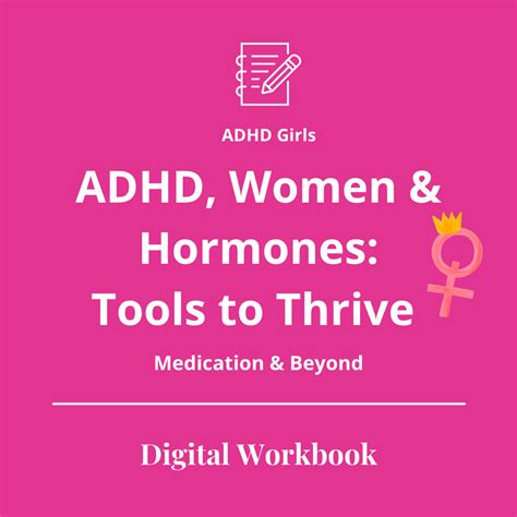 Adhd Women And Hormones Tools To Thrive Workbook Adhd Girls