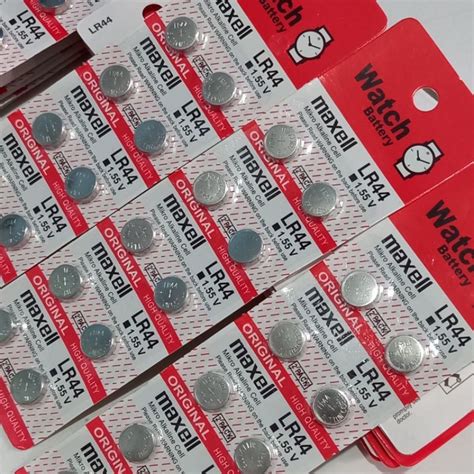 Jual Baterai Kancing Baterai Maxell LR44 Hearing Aid Battery Batrai Alat Bantu Dengar AG13