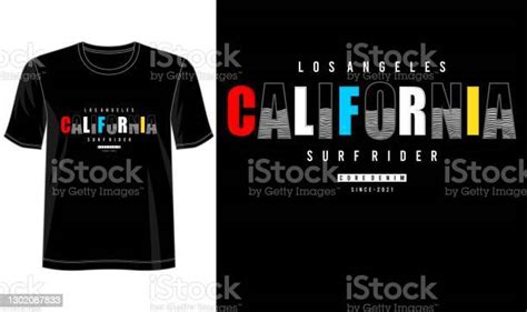 T 셔츠 디자인 그래픽 벡터 일러스트 로스 앤젤레스 캘리포니아 서핑 라이더 레터링 타이포그래피 0명에 대한 스톡 벡터 아트 및 기타 이미지 Istock