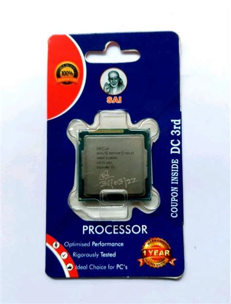 Intel Cpu Processor Dual Core Rd Generation Ghz Year Warranty For Desktop At Best Price