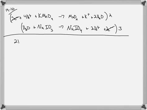 Solved Balance The Equation For The Following Reaction In A Basic