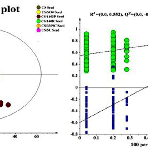 Partial Least Squares Discrimination Analysis Pls Da Score Plot And Download Scientific